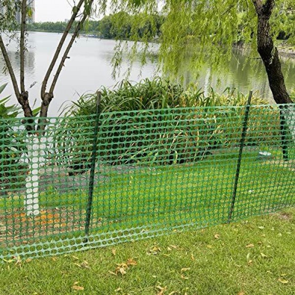 Green Plastic Garden Fencing | Landscape Safety Netting | Farm Plastic ...