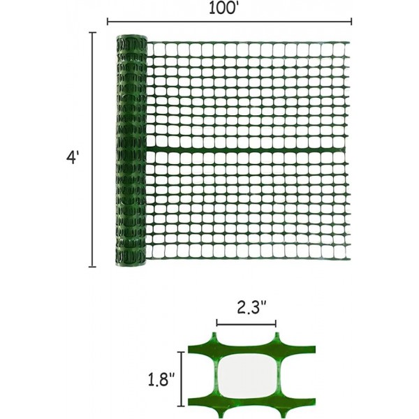 Green Plastic Garden Fencing | Landscape Safety Netting | Farm Plastic ...